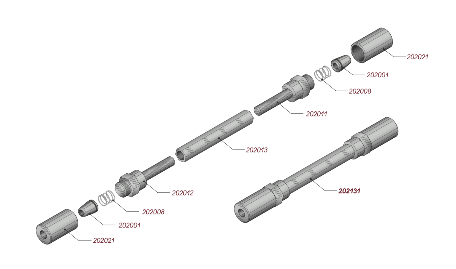 202131 Grabb-it Splice – Zinc, ½" cable - Post Tension Products
